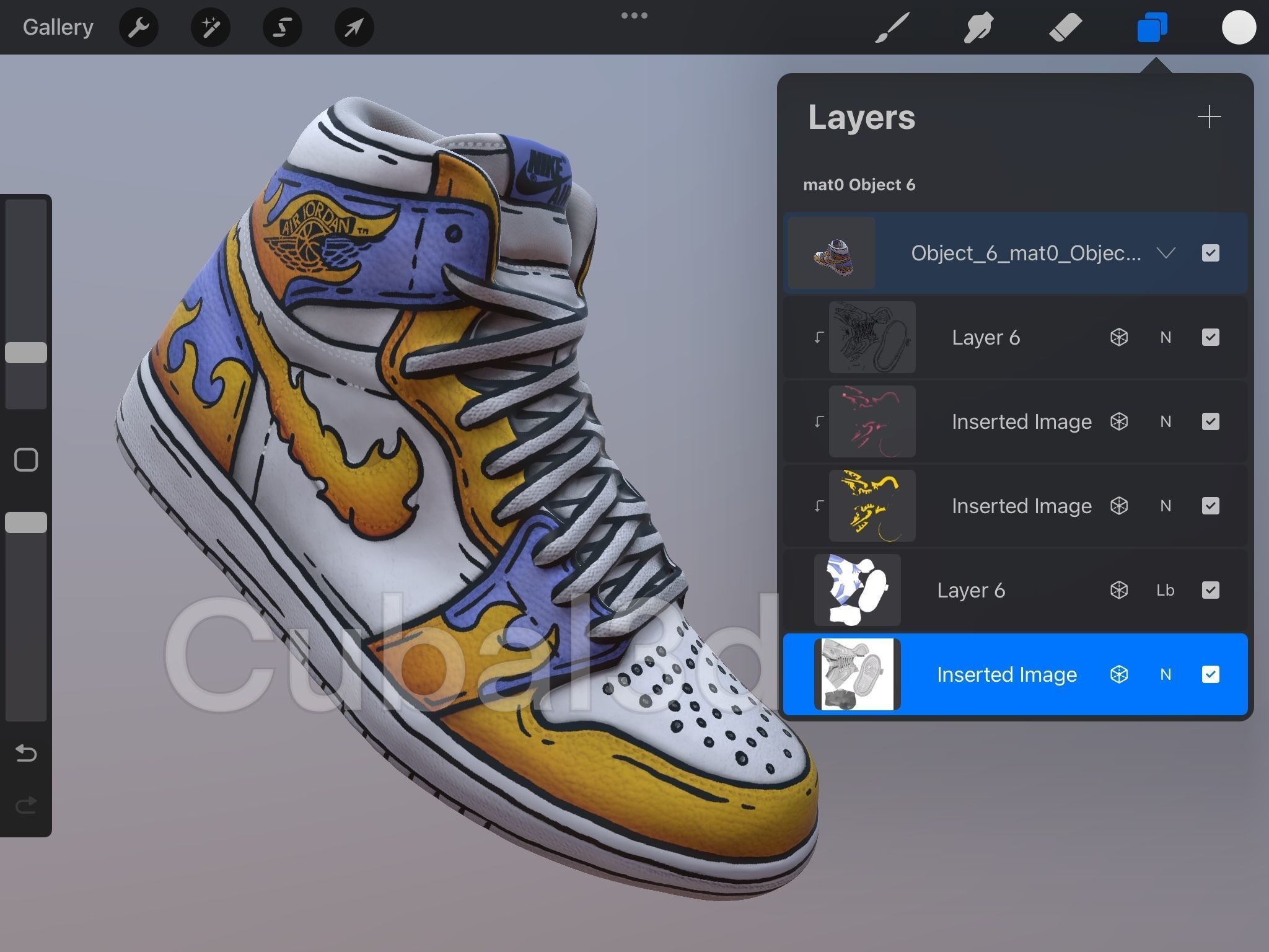 Air Jordan Nike 3D Procreate 3D model | CGTrader