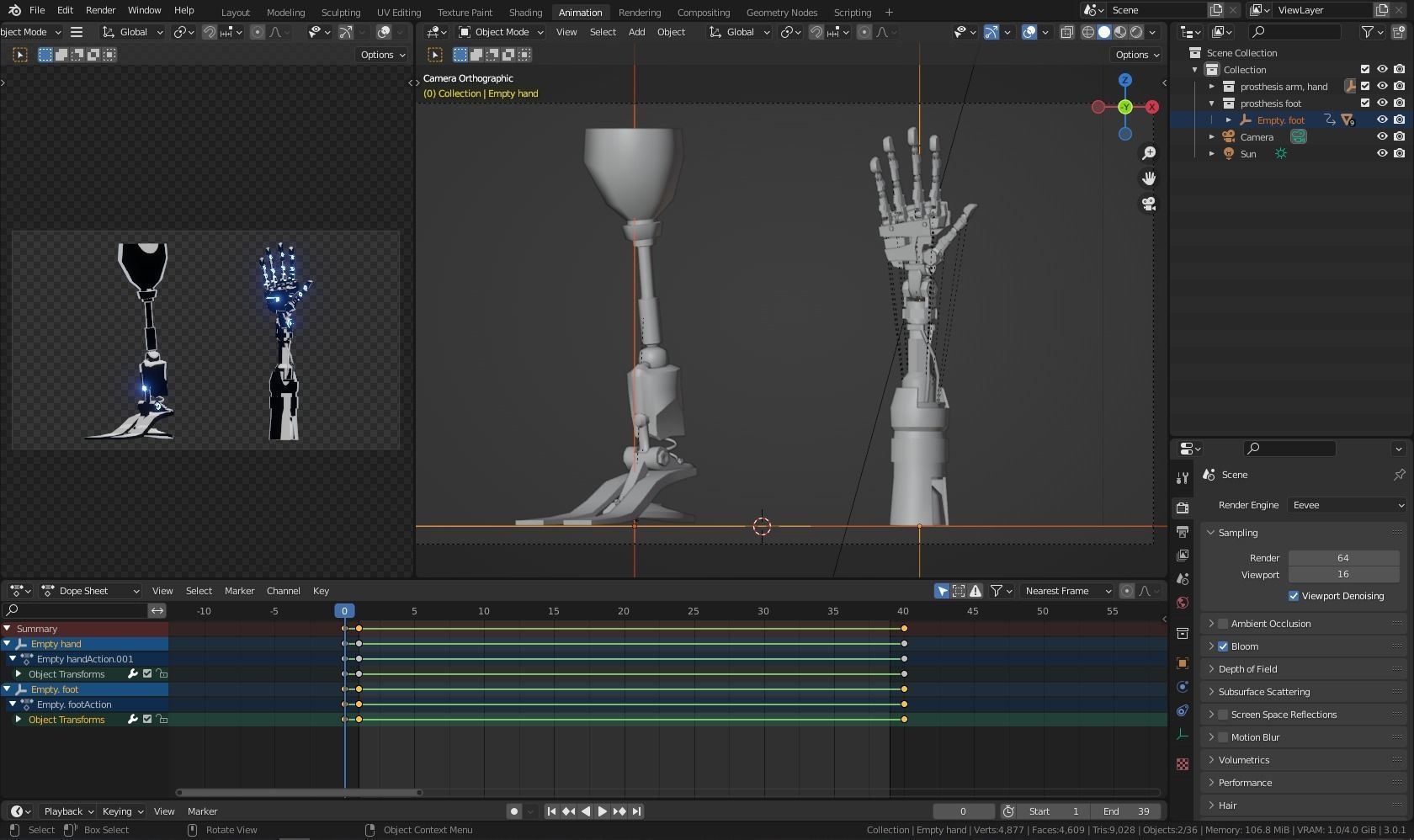 3D model Base robot Arm - Leg VR / AR / low-poly | CGTrader
