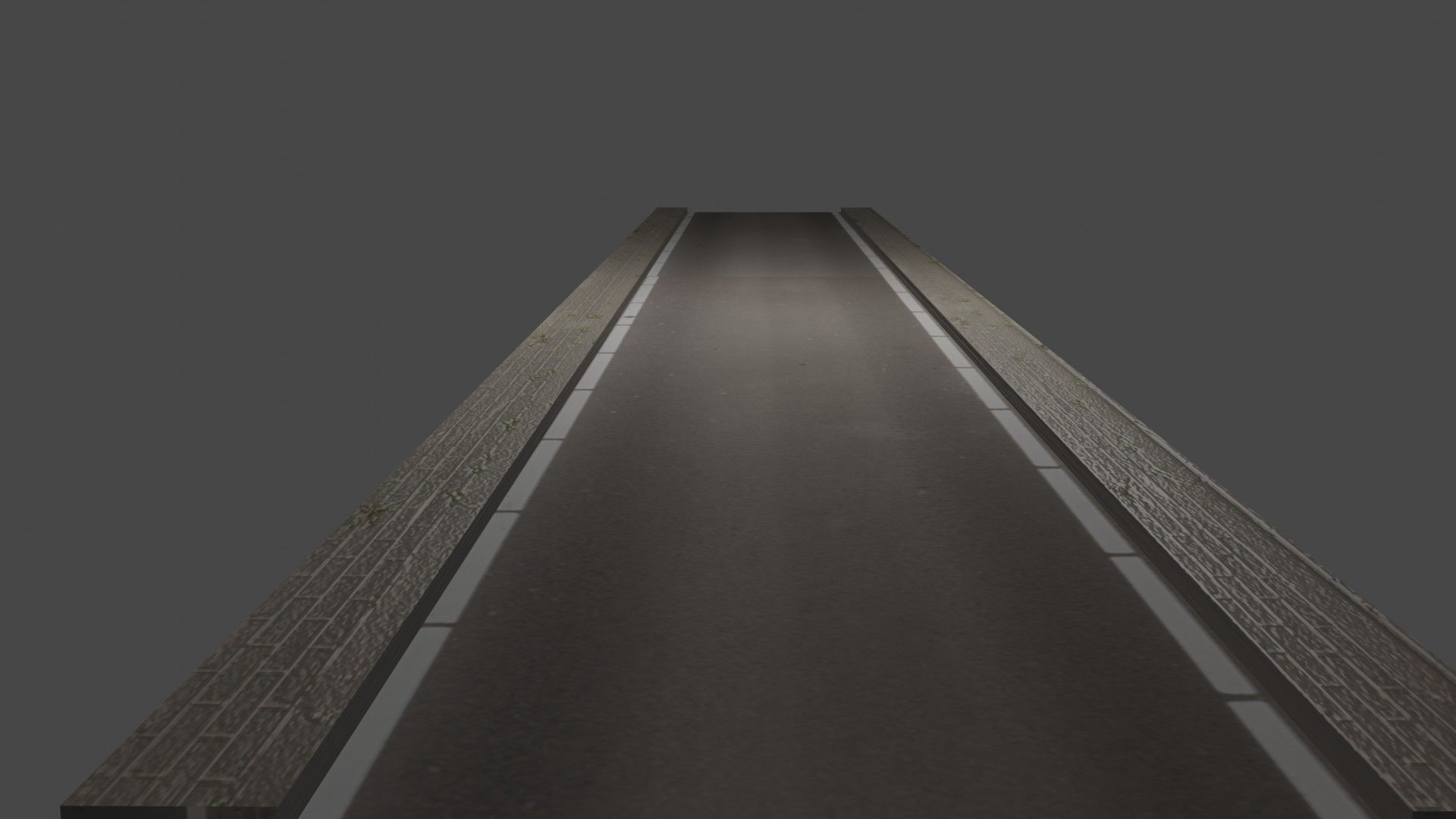 Realistic street road with no cars free VR / AR / low-poly 3D model ...