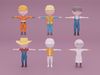 3D model Character Pack VR / AR / low-poly | CGTrader