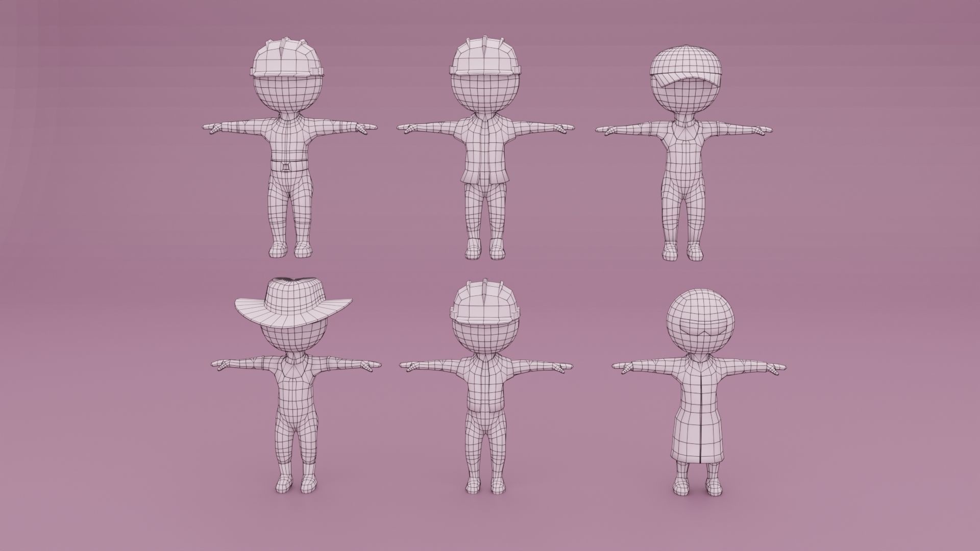 3D model Character Pack VR / AR / low-poly | CGTrader