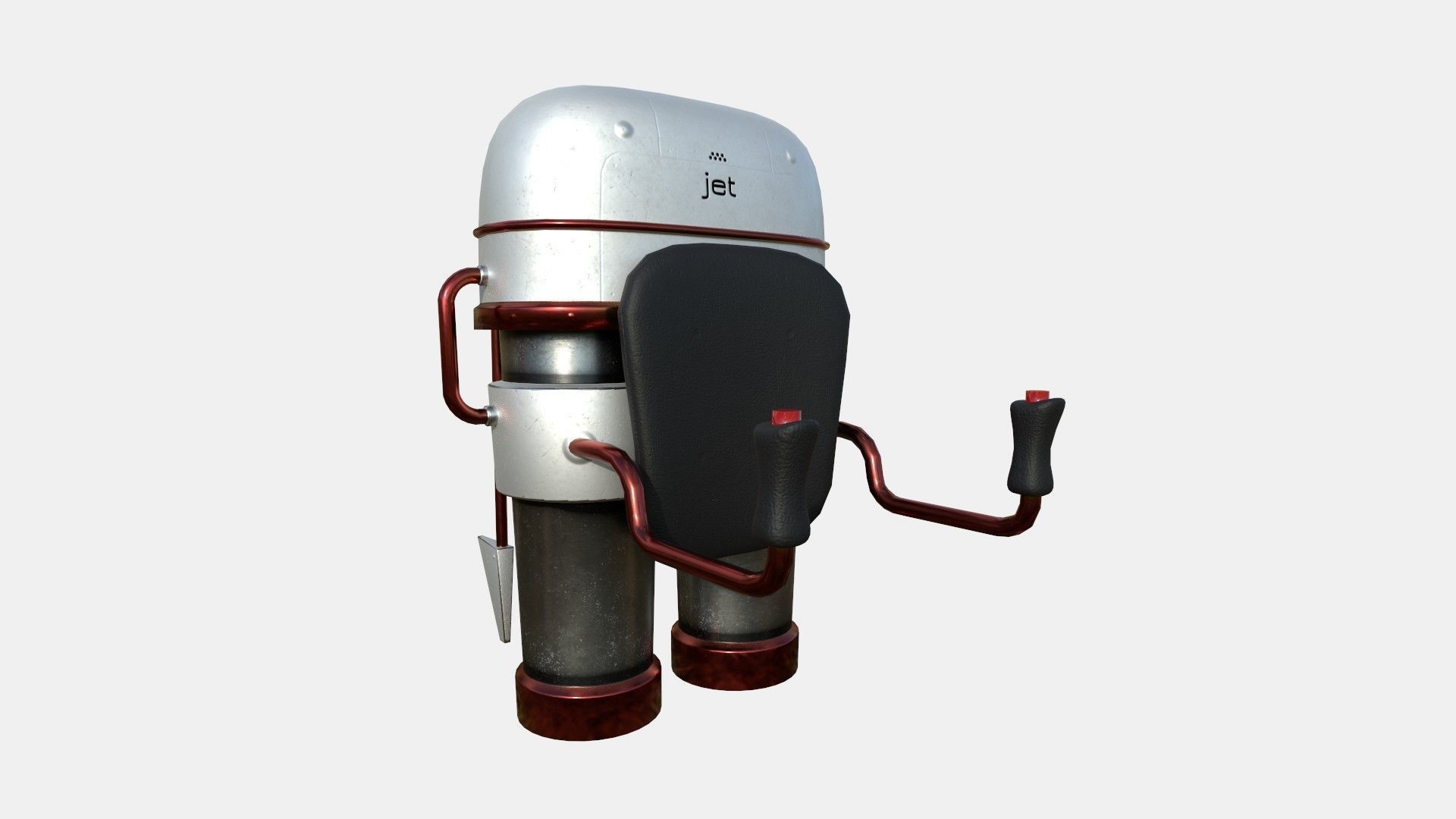 Jetpack C07 Red Steel - SciFi Character Design free VR / AR / low-poly ...