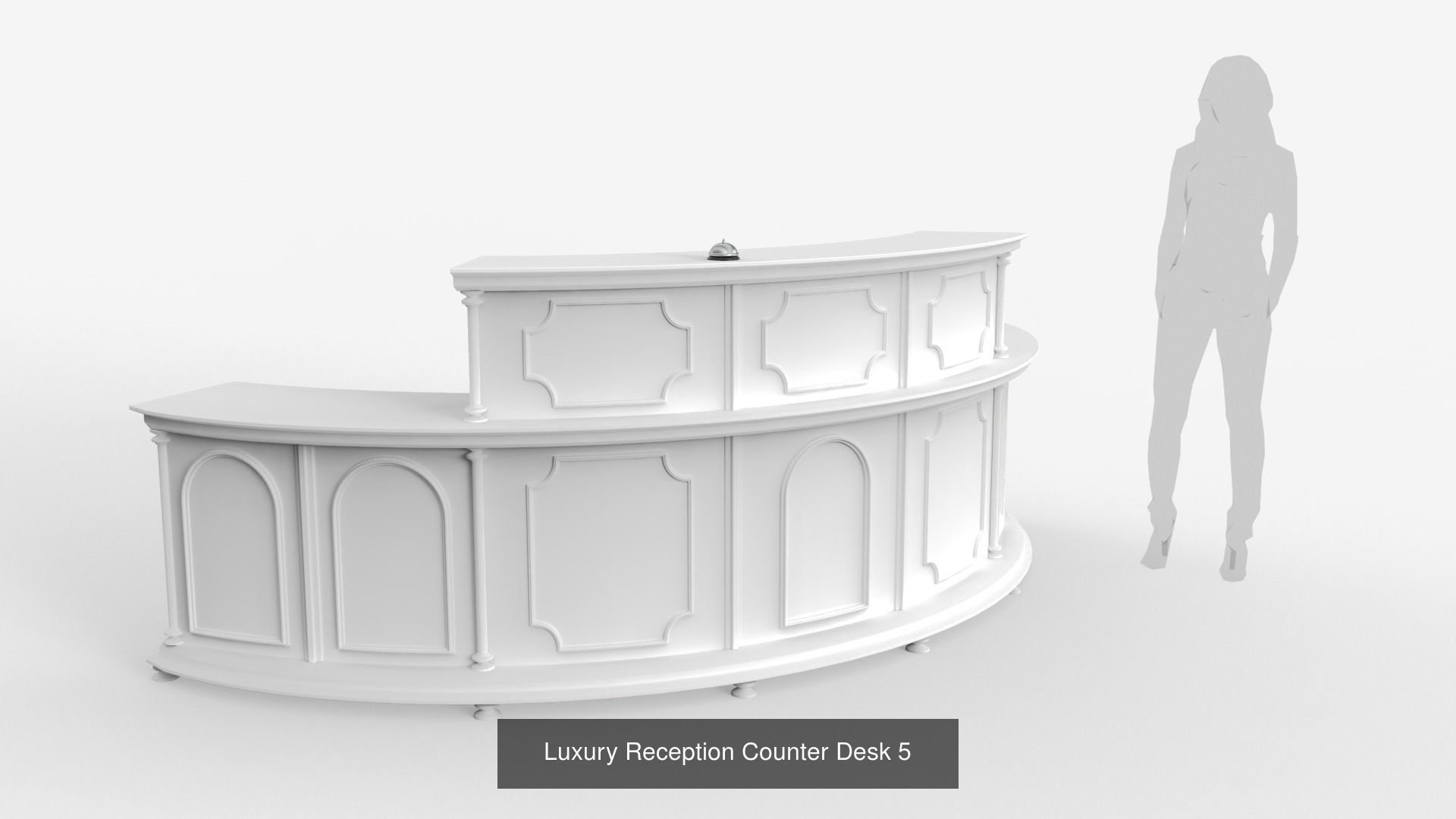 Luxury Reception Counter Desks 3D Model Collection | CGTrader