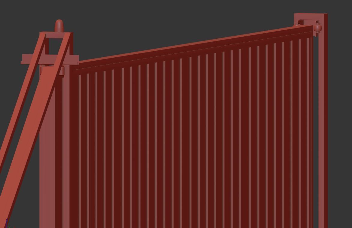 Sliding gates 3D model | CGTrader