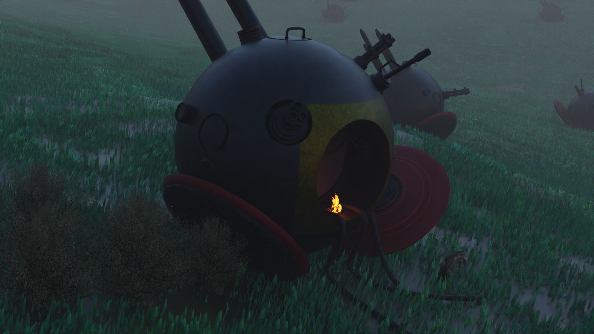 crashed spaceship 3D model | CGTrader