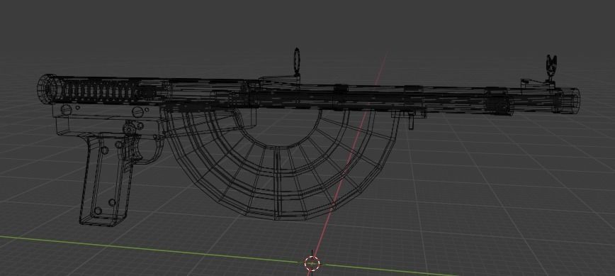 Prototype RSC Ribeyrolles SMG M1919 3D model | CGTrader