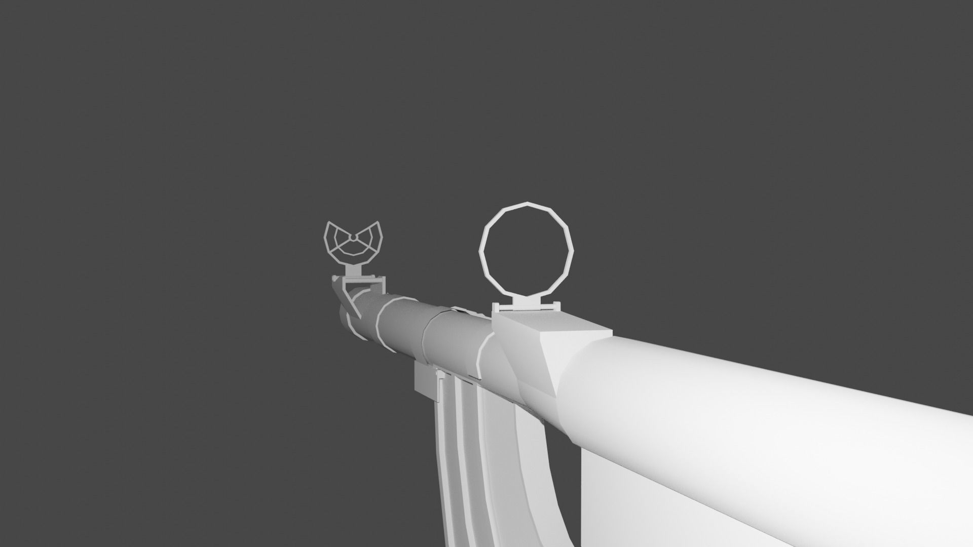 Prototype RSC Ribeyrolles SMG M1919 3D model | CGTrader