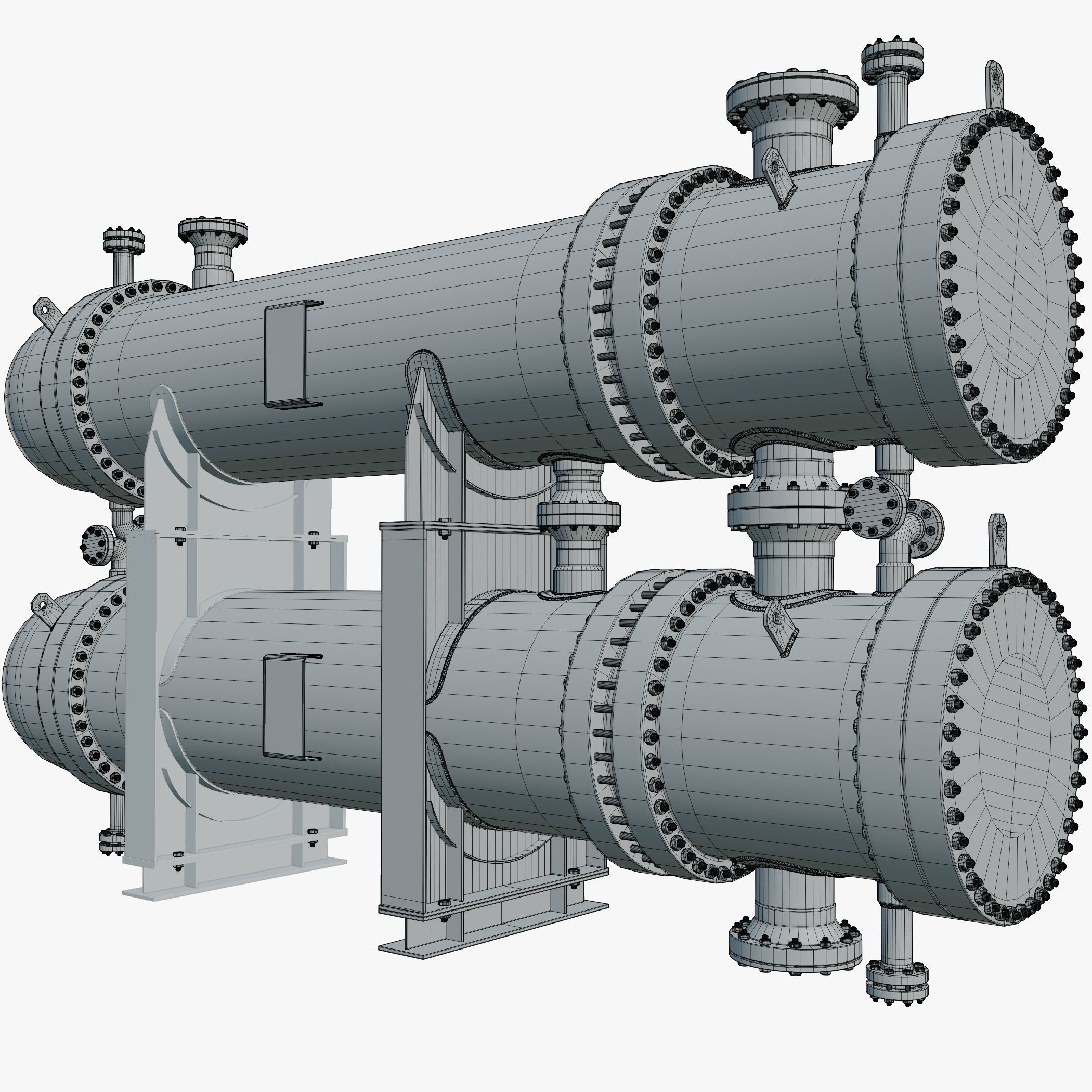 Heat Exchanger Highly Detailed 3D model | CGTrader