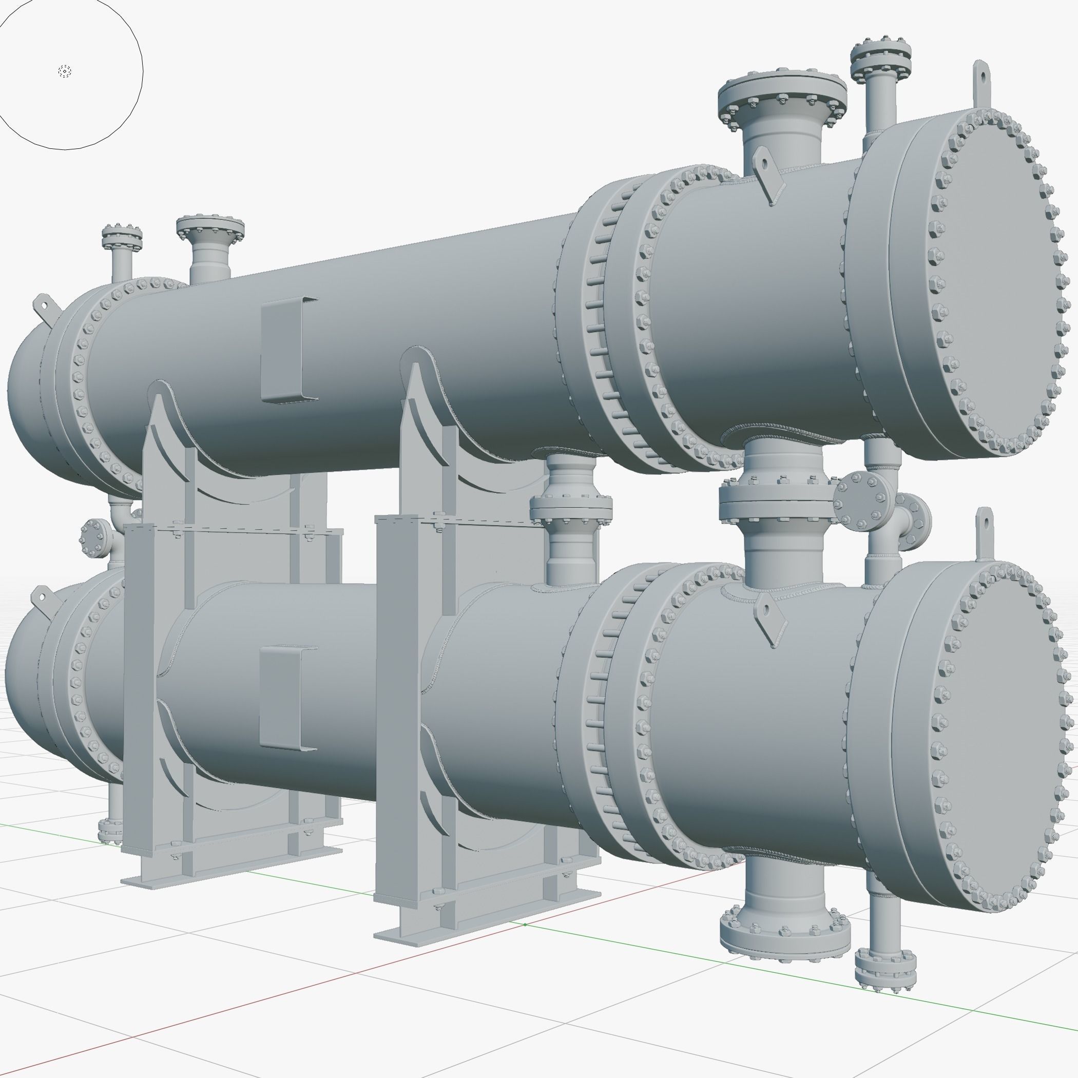 Heat Exchanger Highly Detailed 3D model | CGTrader
