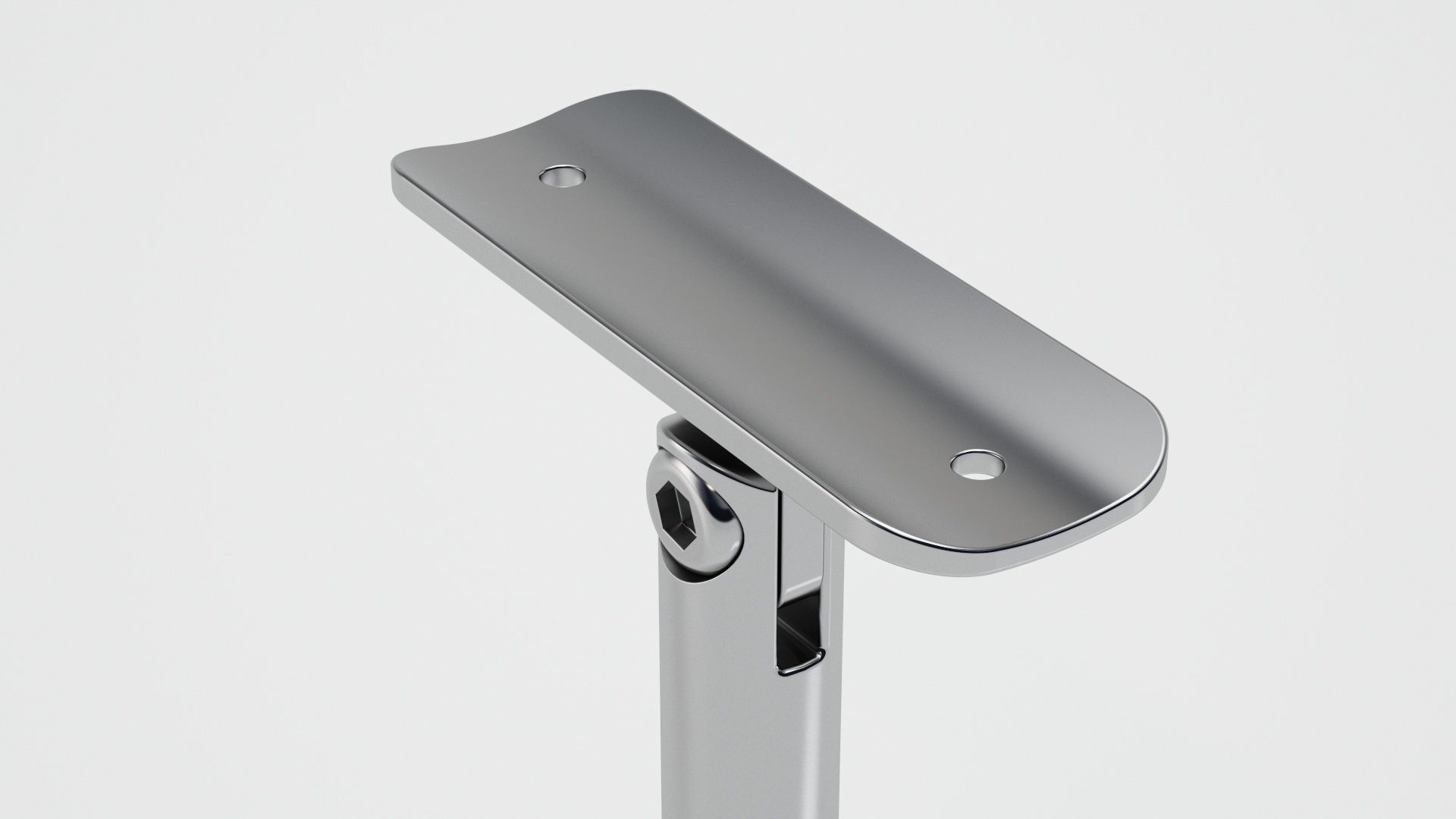 steel handrail components free 3D model | CGTrader