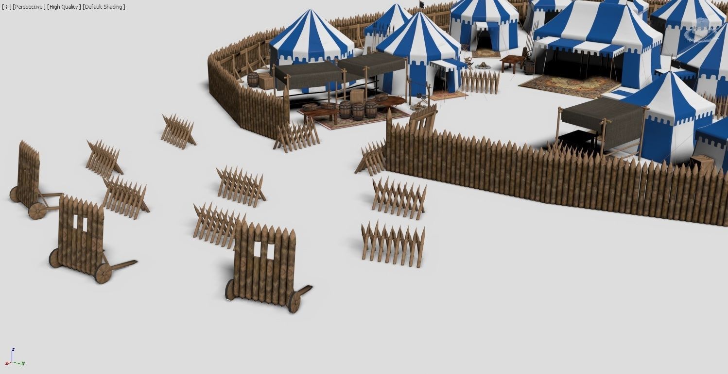 Medieval Siege Camp 3D model | CGTrader