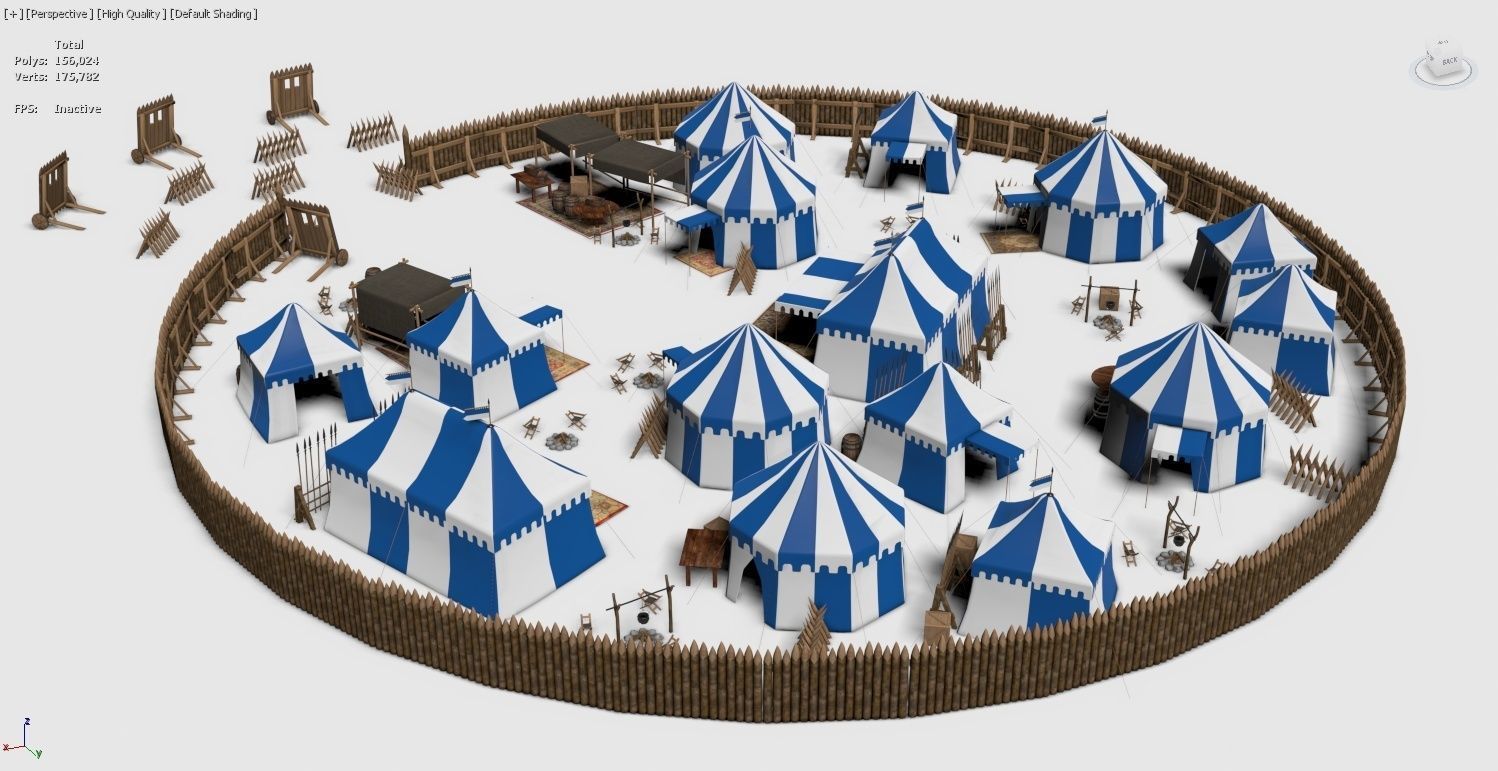 Medieval Siege Camp 3D model | CGTrader