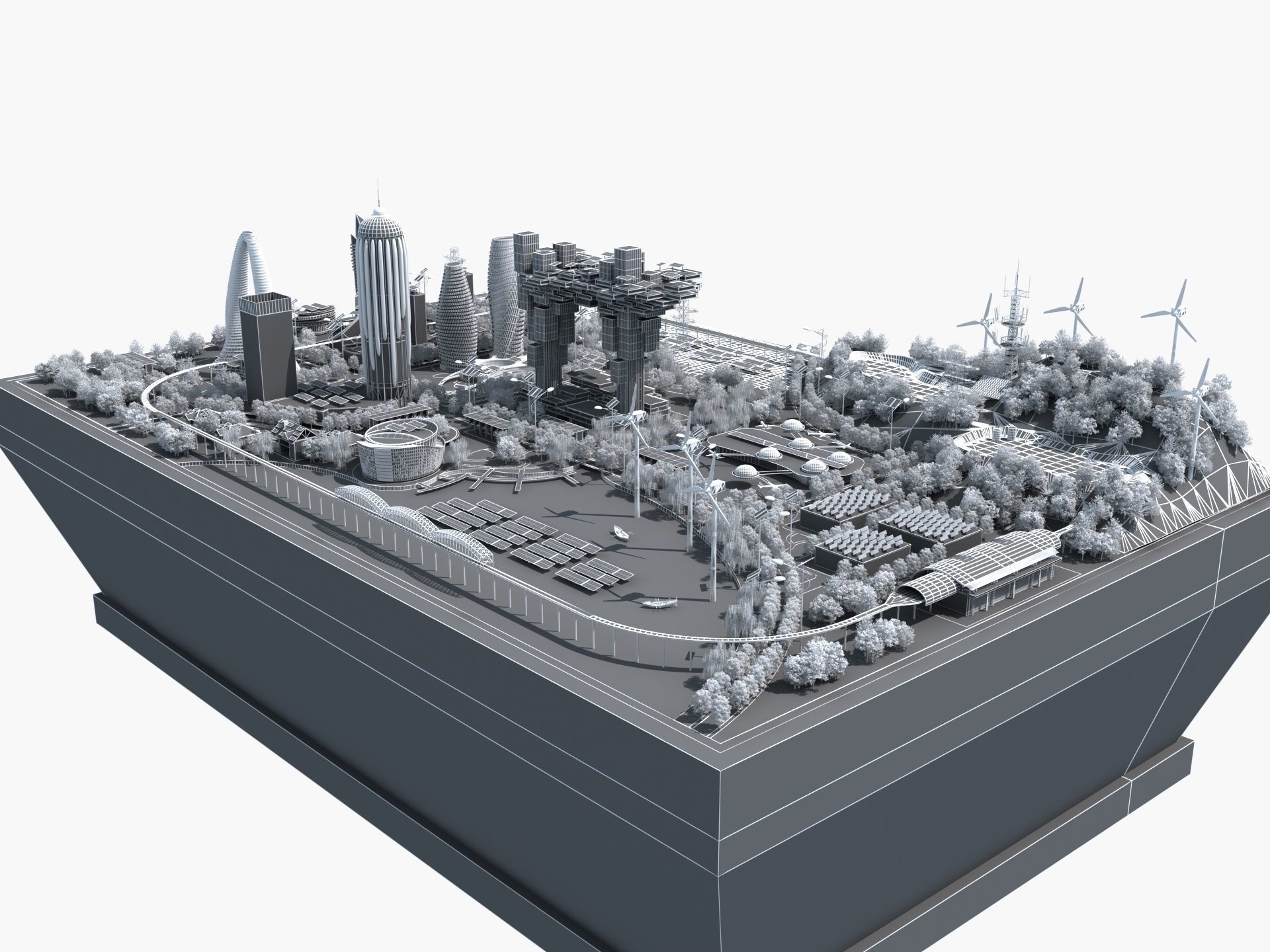 Sand Table of City 3D model | CGTrader