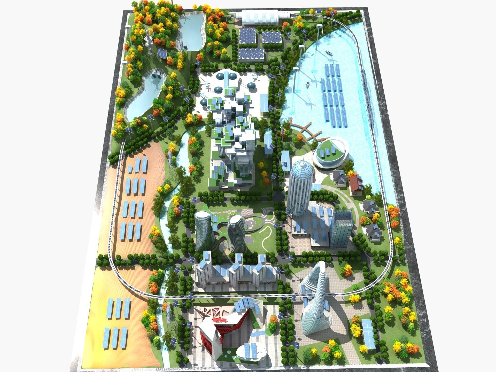 Sand Table of City 3D model | CGTrader