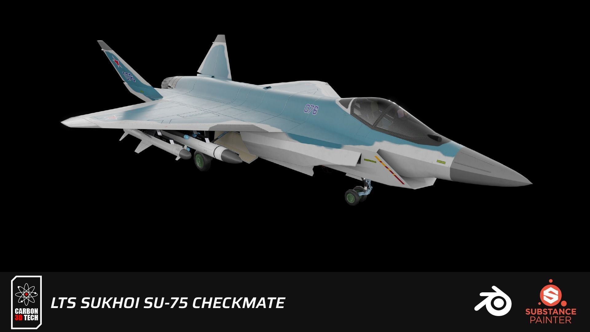 3D model LTS Sukhoi T-75 Checkmate VR / AR / low-poly | CGTrader