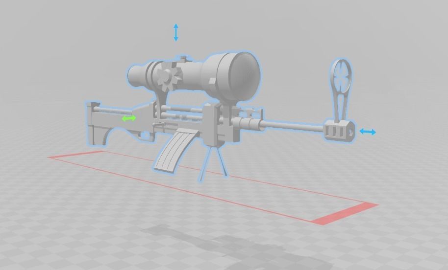 caitlyn officer sniper rifle league of legends 3D model 3D printable ...