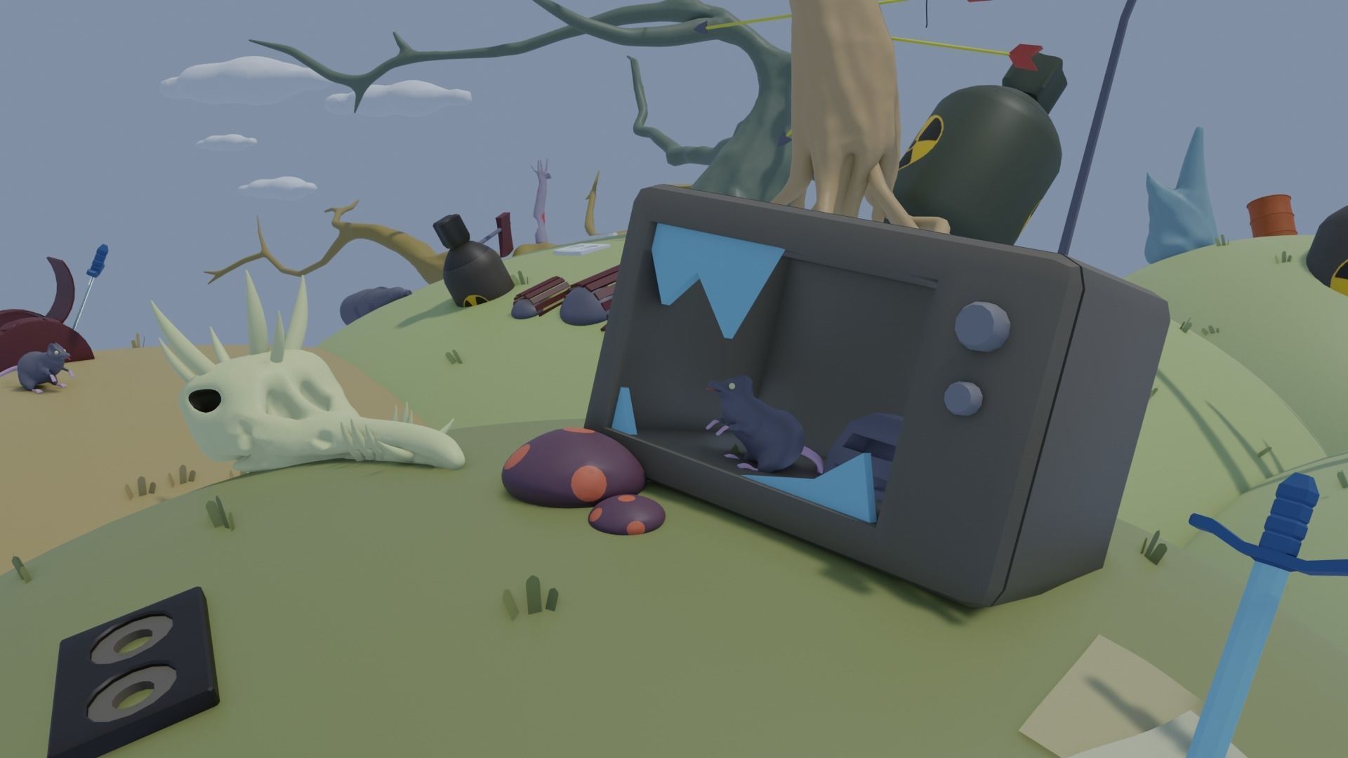 3D model Adventure Time Intro scene VR / AR / low-poly | CGTrader