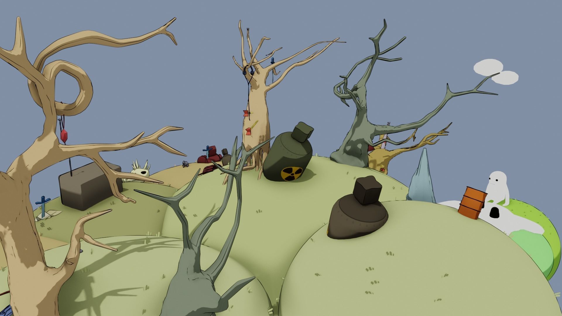 3D model Adventure Time Intro scene VR / AR / low-poly | CGTrader