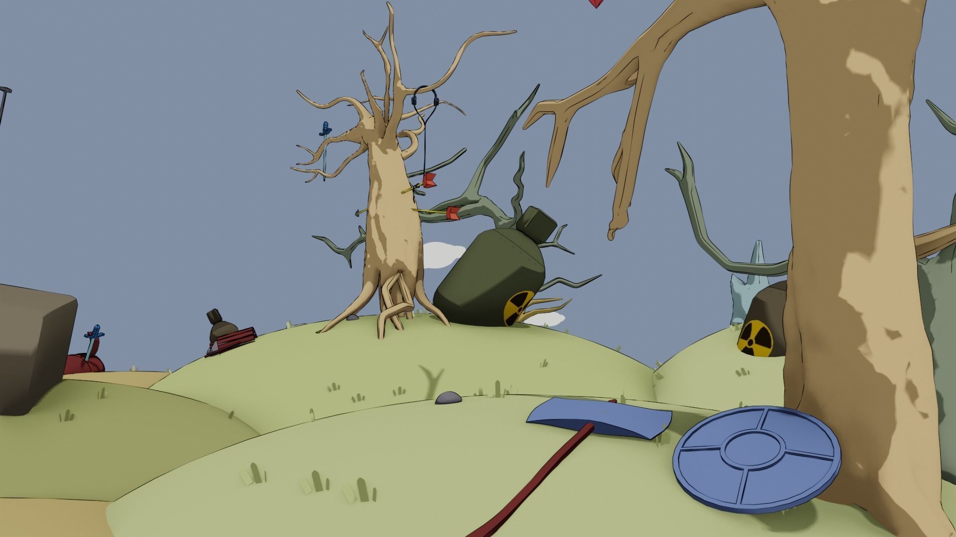 3D model Adventure Time Intro scene VR / AR / low-poly | CGTrader