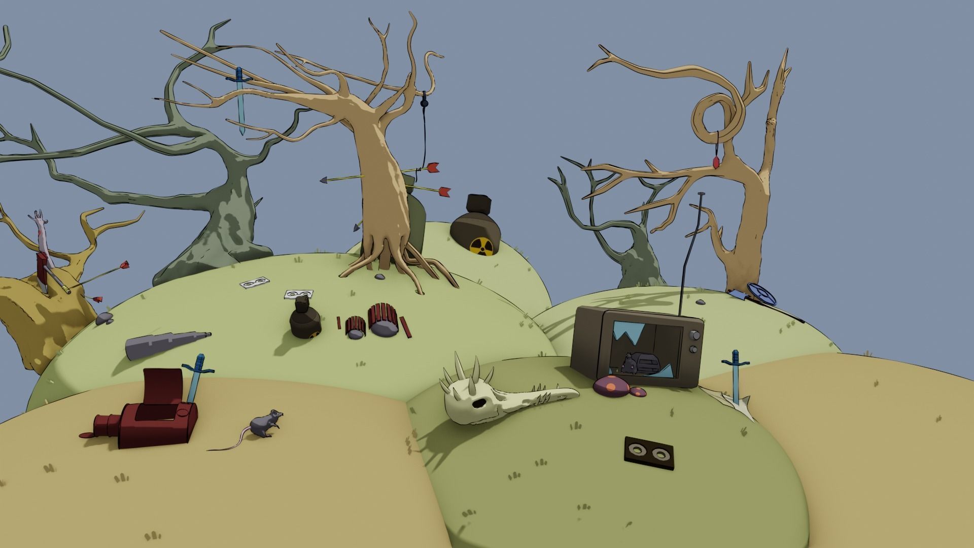 3D model Adventure Time Intro scene VR / AR / low-poly | CGTrader