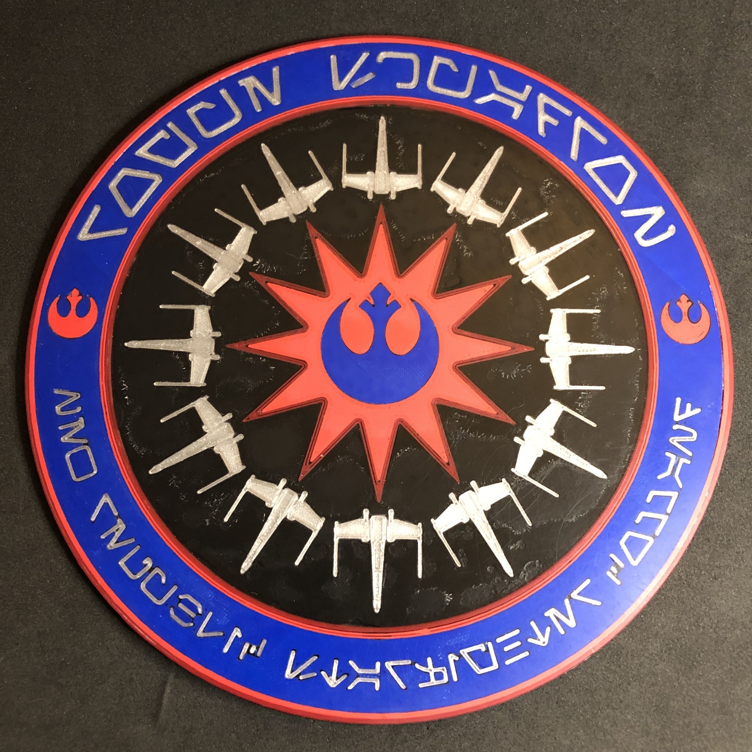Rogue Squadron Emblem Wall Plaque 3D model 3D printable | CGTrader