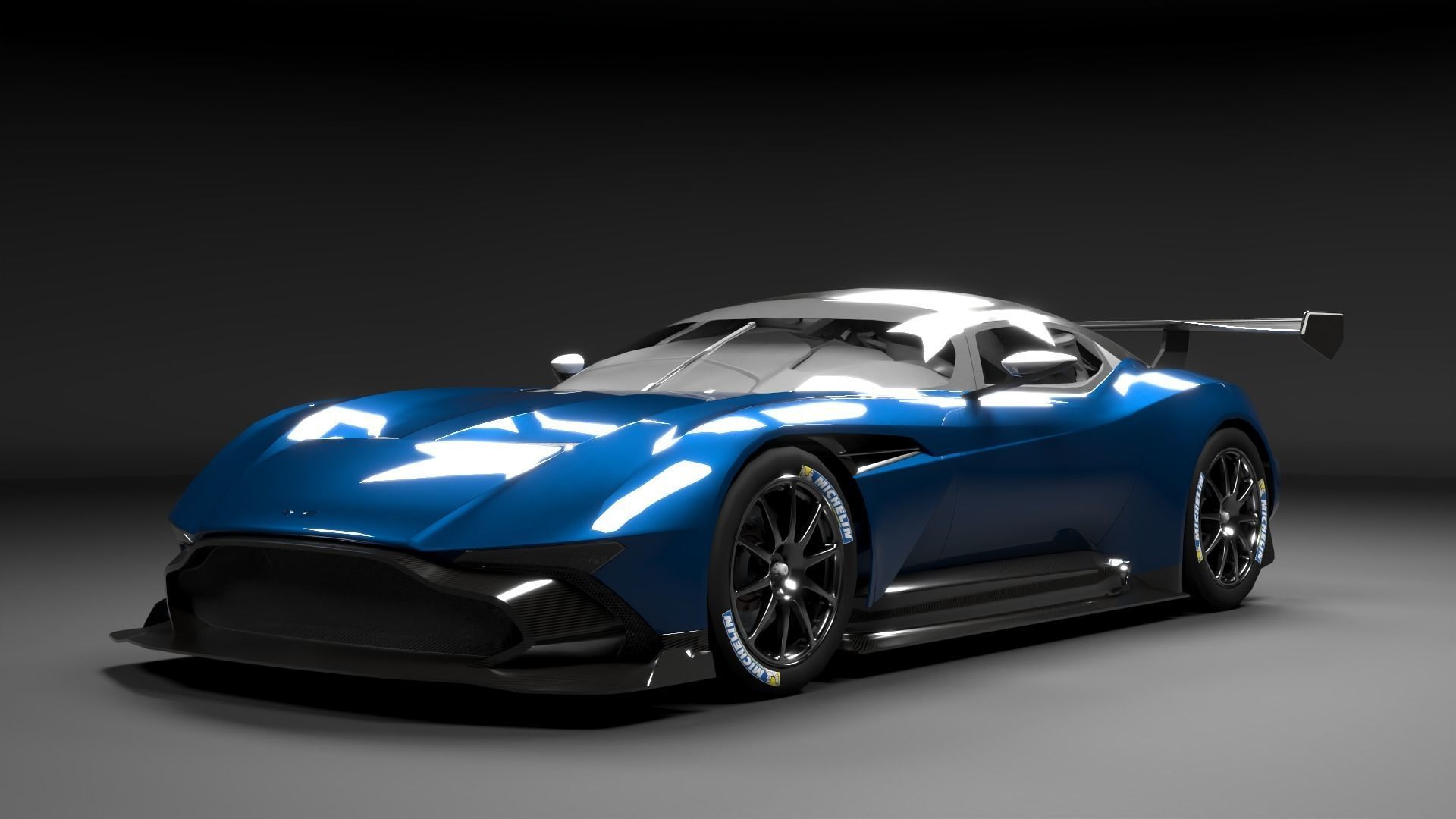 3D model Aston Martin Vulcan 3D Model with Interior VR / AR / low-poly | CGTrader