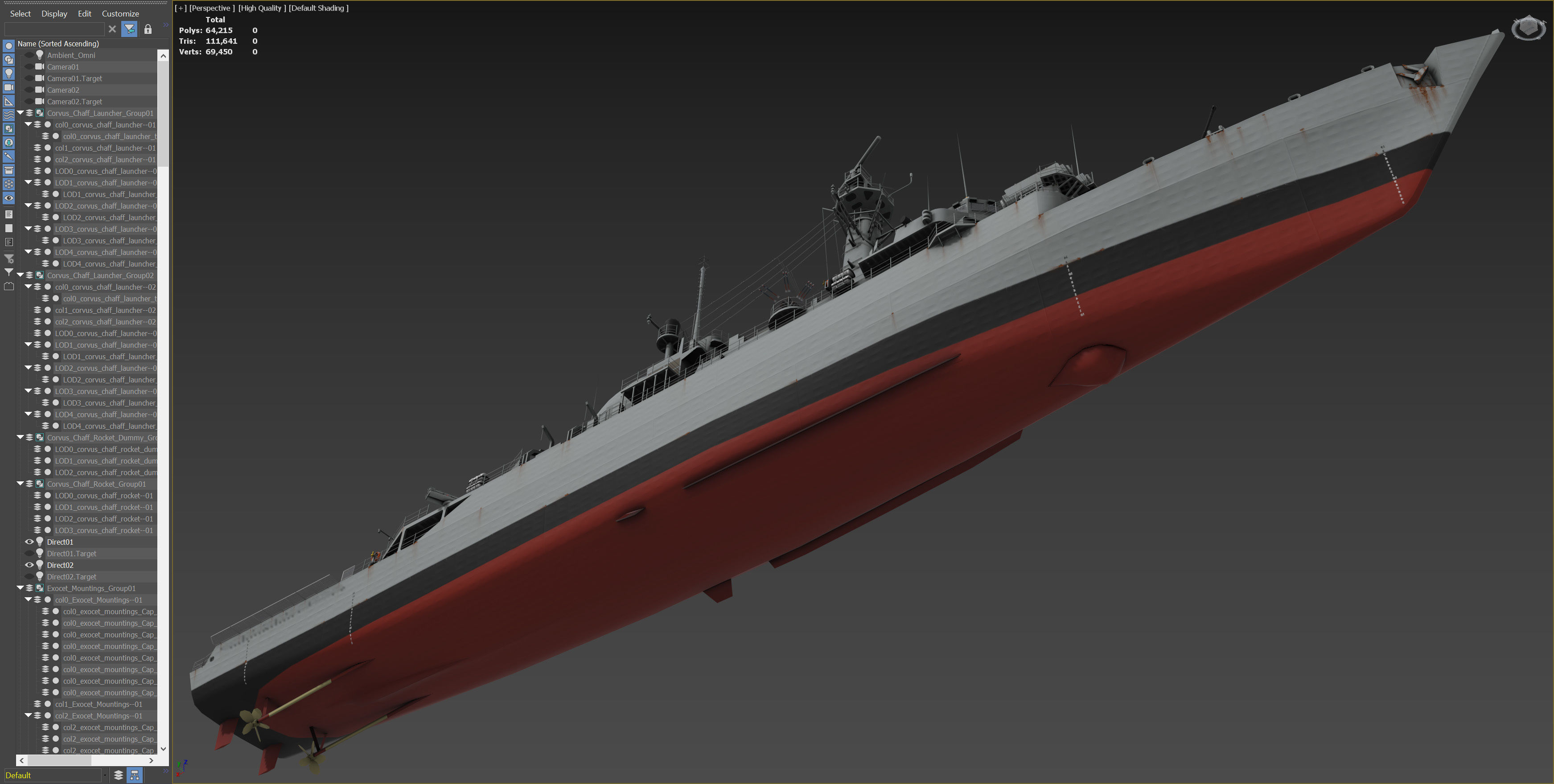 3D model Amazon-Class Type 21 Frigate VR / AR / low-poly | CGTrader