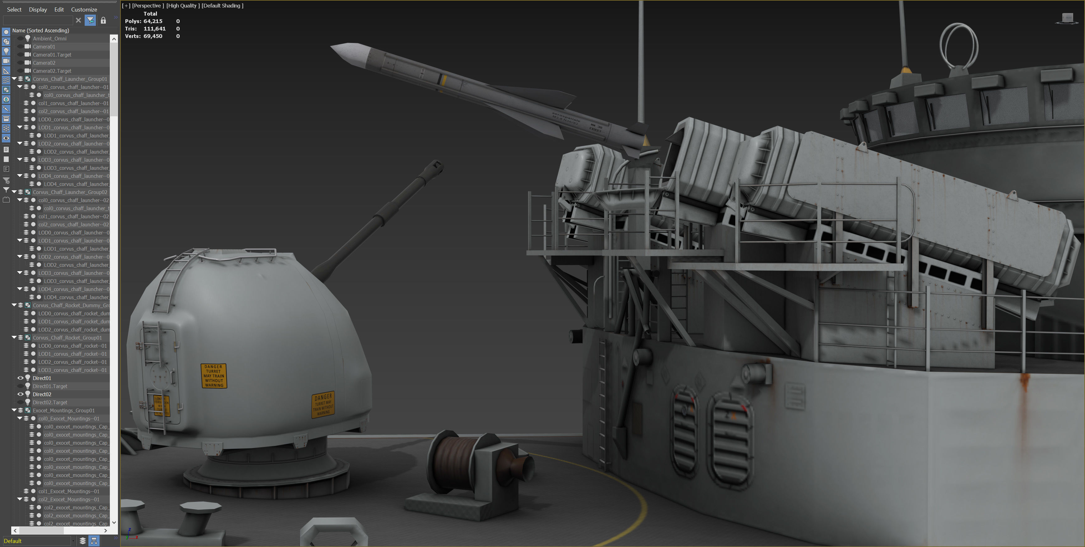 3D model Amazon-Class Type 21 Frigate VR / AR / low-poly | CGTrader