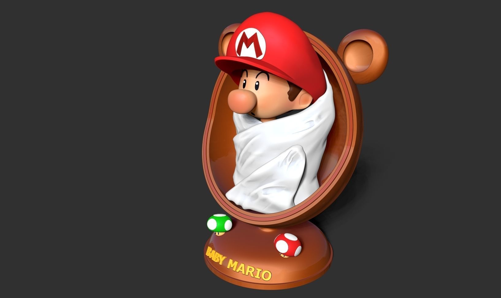 Baby Mario 3D model 3D printable | CGTrader
