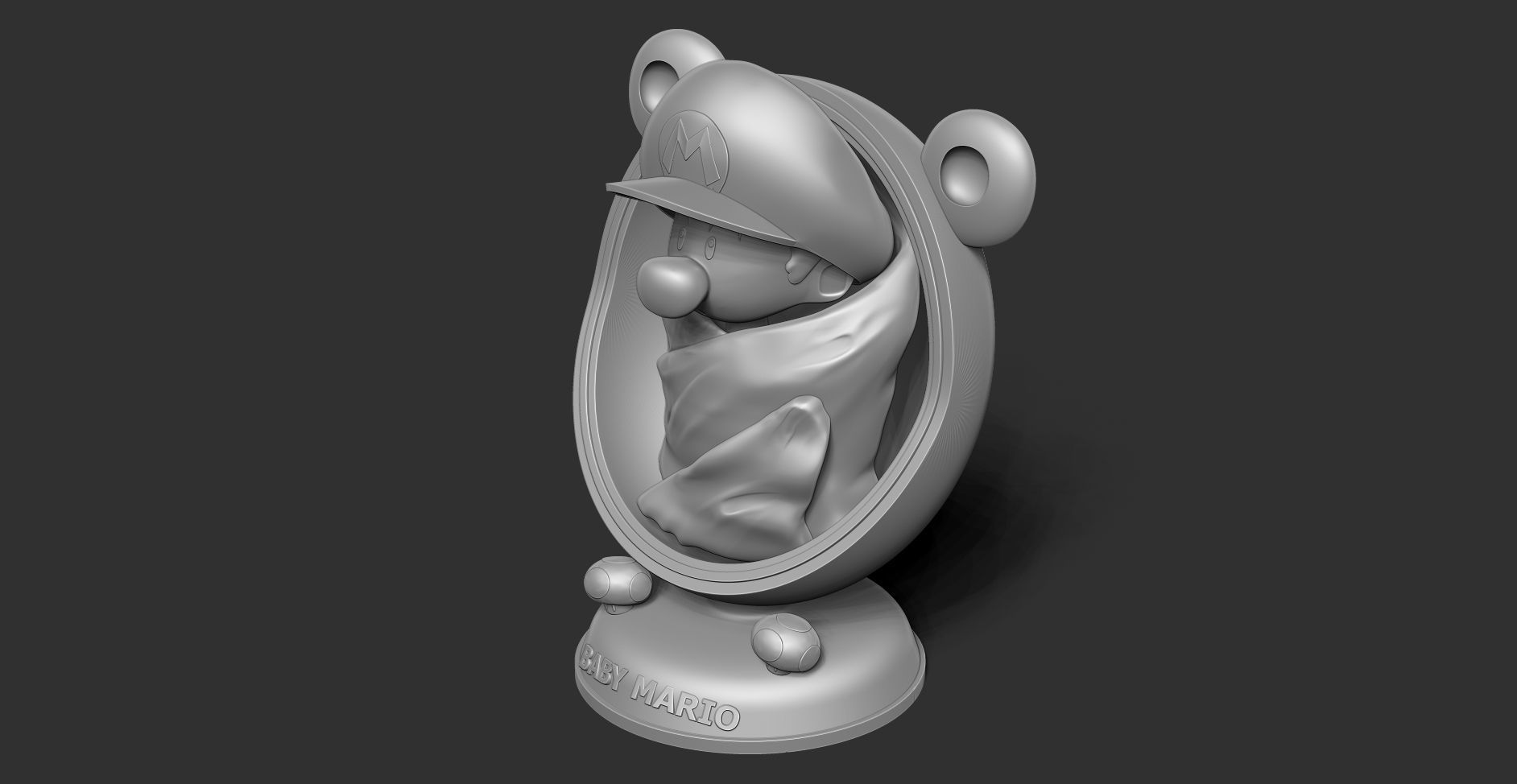 Baby Mario 3D model 3D printable | CGTrader