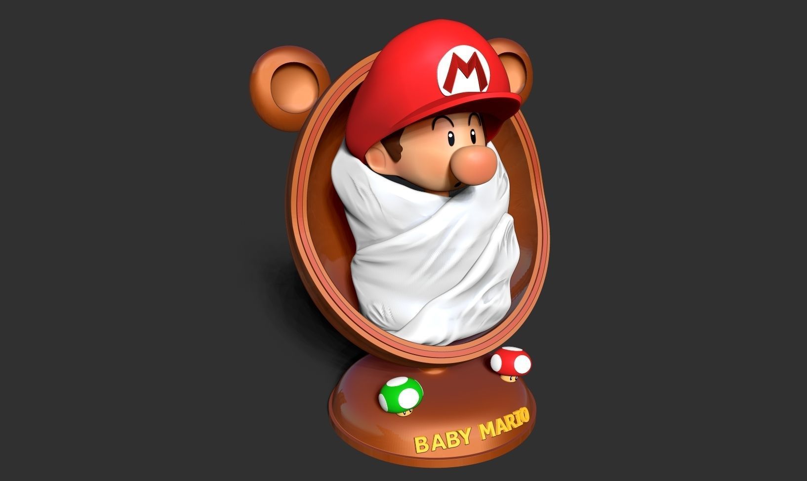Baby Mario 3D model 3D printable | CGTrader