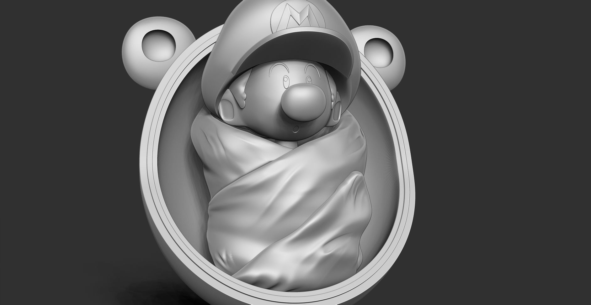 Baby Mario 3D model 3D printable | CGTrader