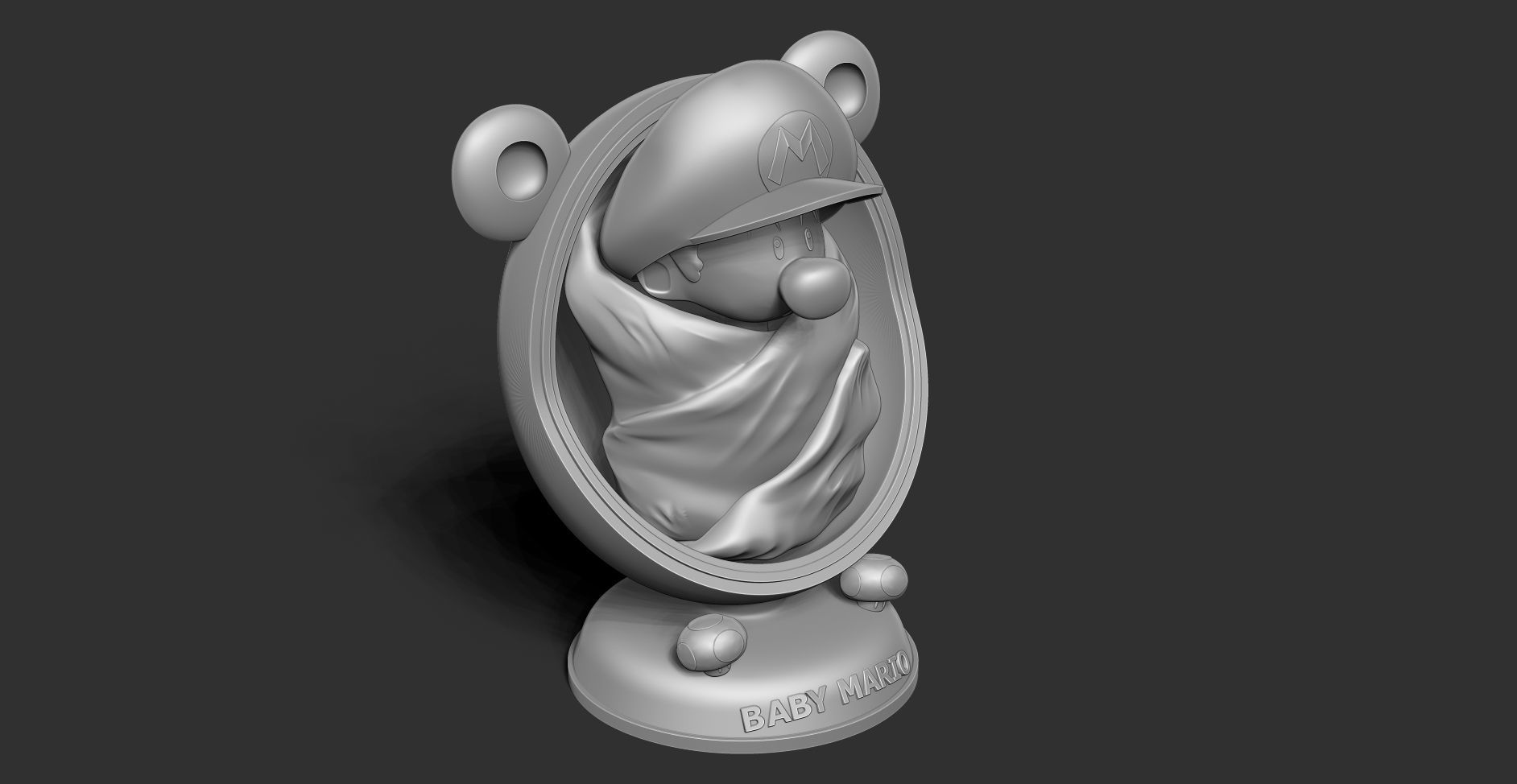 Baby Mario 3D model 3D printable | CGTrader