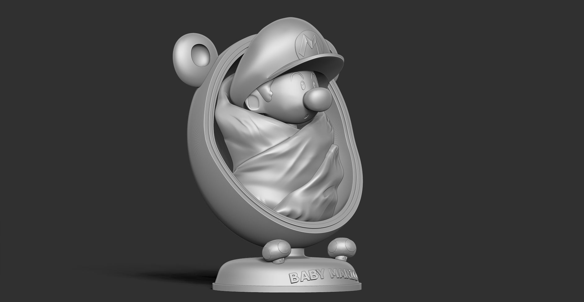Baby Mario 3D model 3D printable | CGTrader