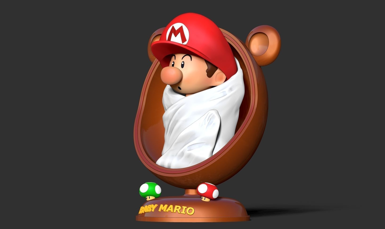 Baby Mario 3D model 3D printable | CGTrader