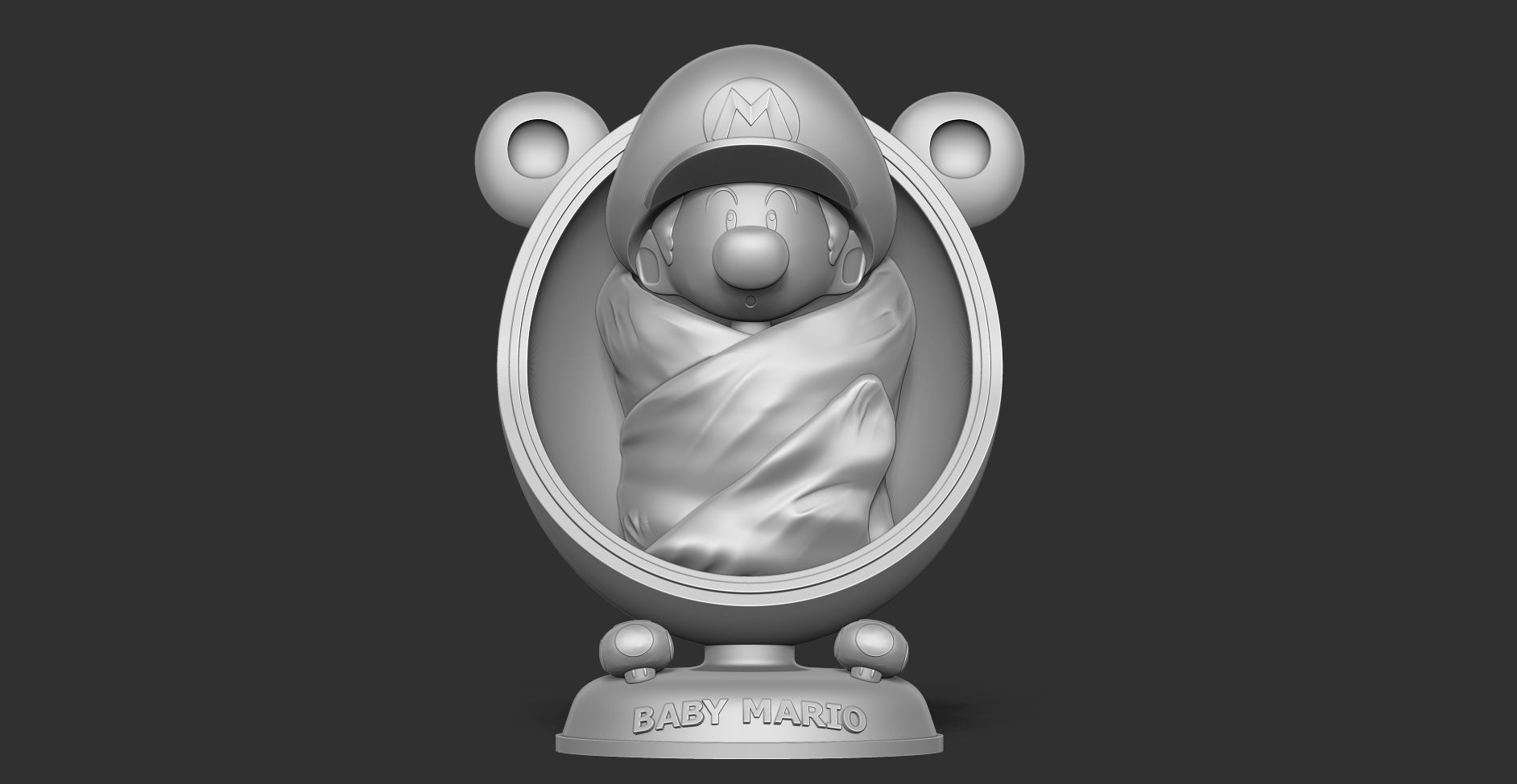 Baby Mario 3D model 3D printable | CGTrader