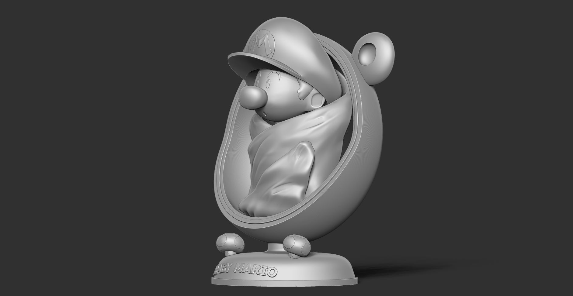 Baby Mario 3D model 3D printable | CGTrader