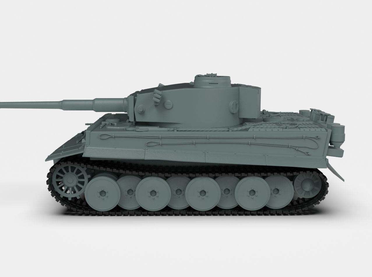 Tiger Tank 1 3D model | CGTrader