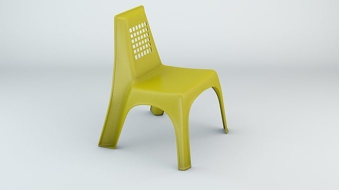 3D model plastic chair small 2 VR / AR / low-poly | CGTrader