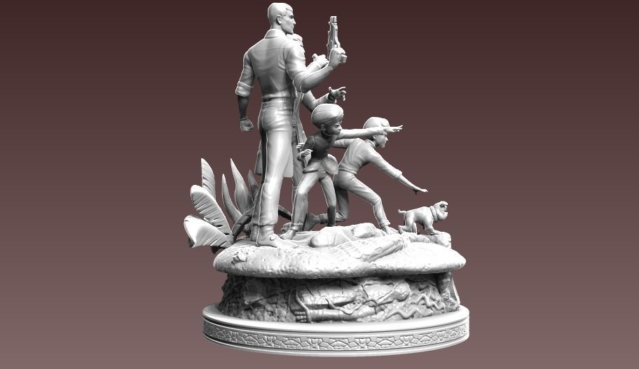 Jonny Quest - Epic Diorama 2 3D model 3D printable | CGTrader