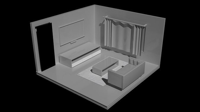 3 wall design free 3D model | CGTrader