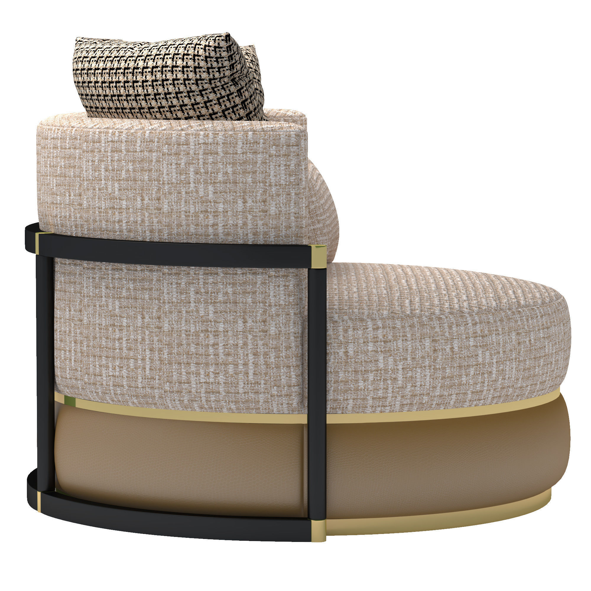 Frato Como armchair 3D model | CGTrader