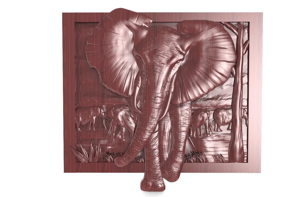 Elephant CNC 3 3D model 3D printable | CGTrader