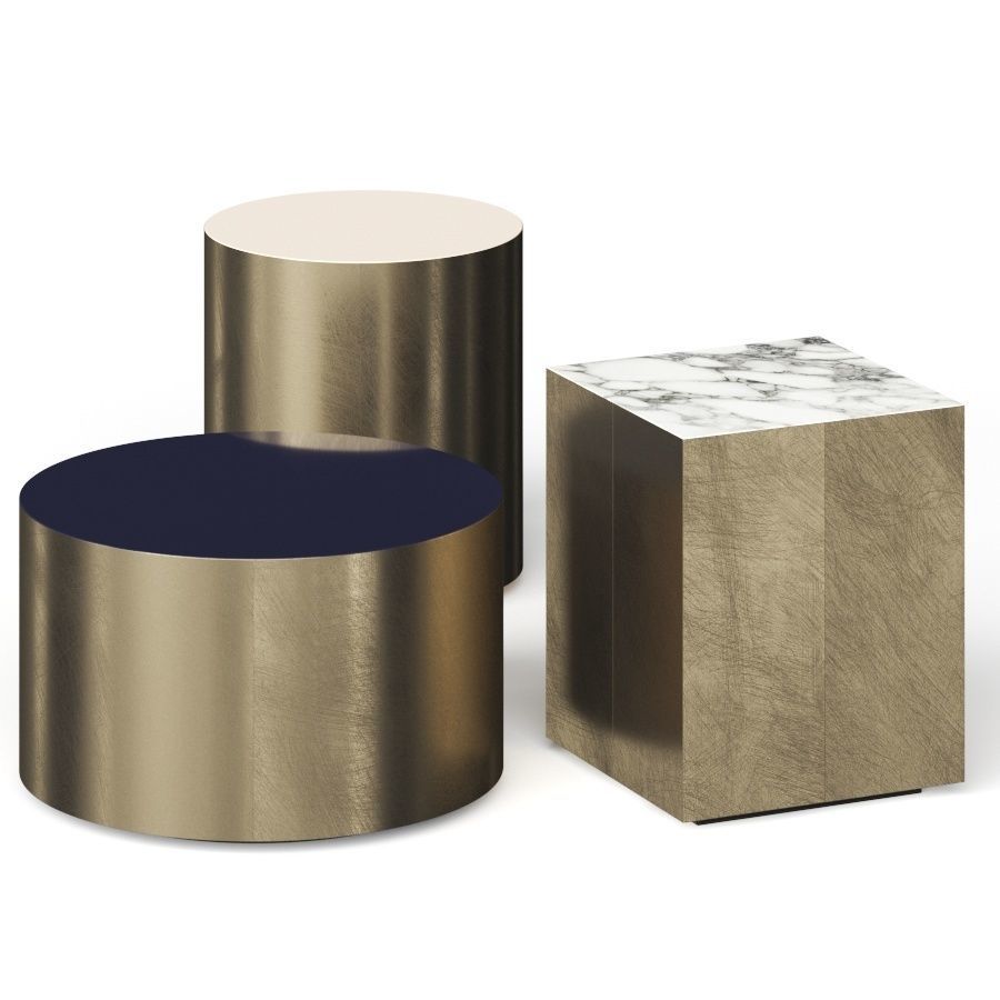 Meridiani Belt Coffee Table Set 3D model | CGTrader