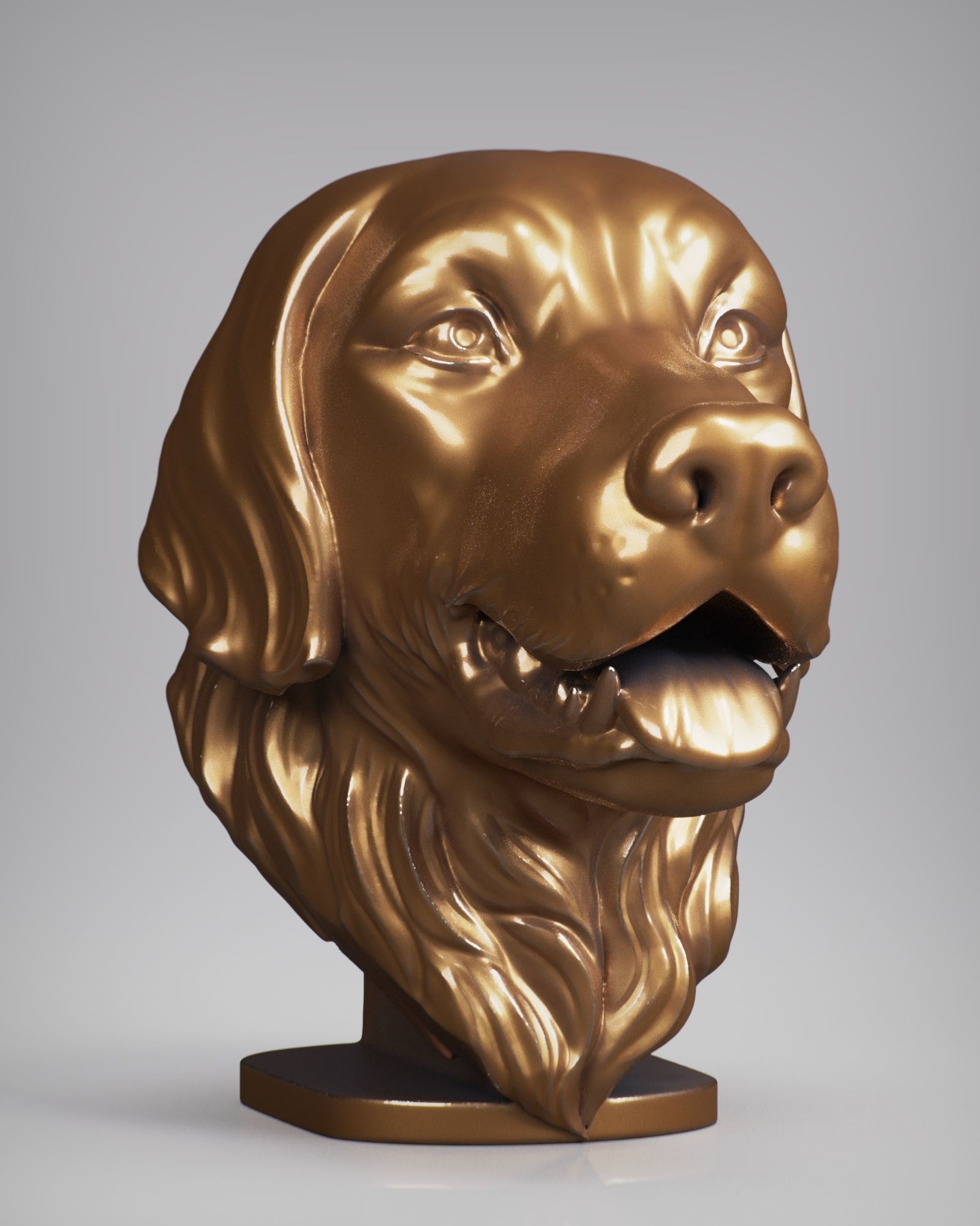 Golden retriever 3D model 3D printable | CGTrader