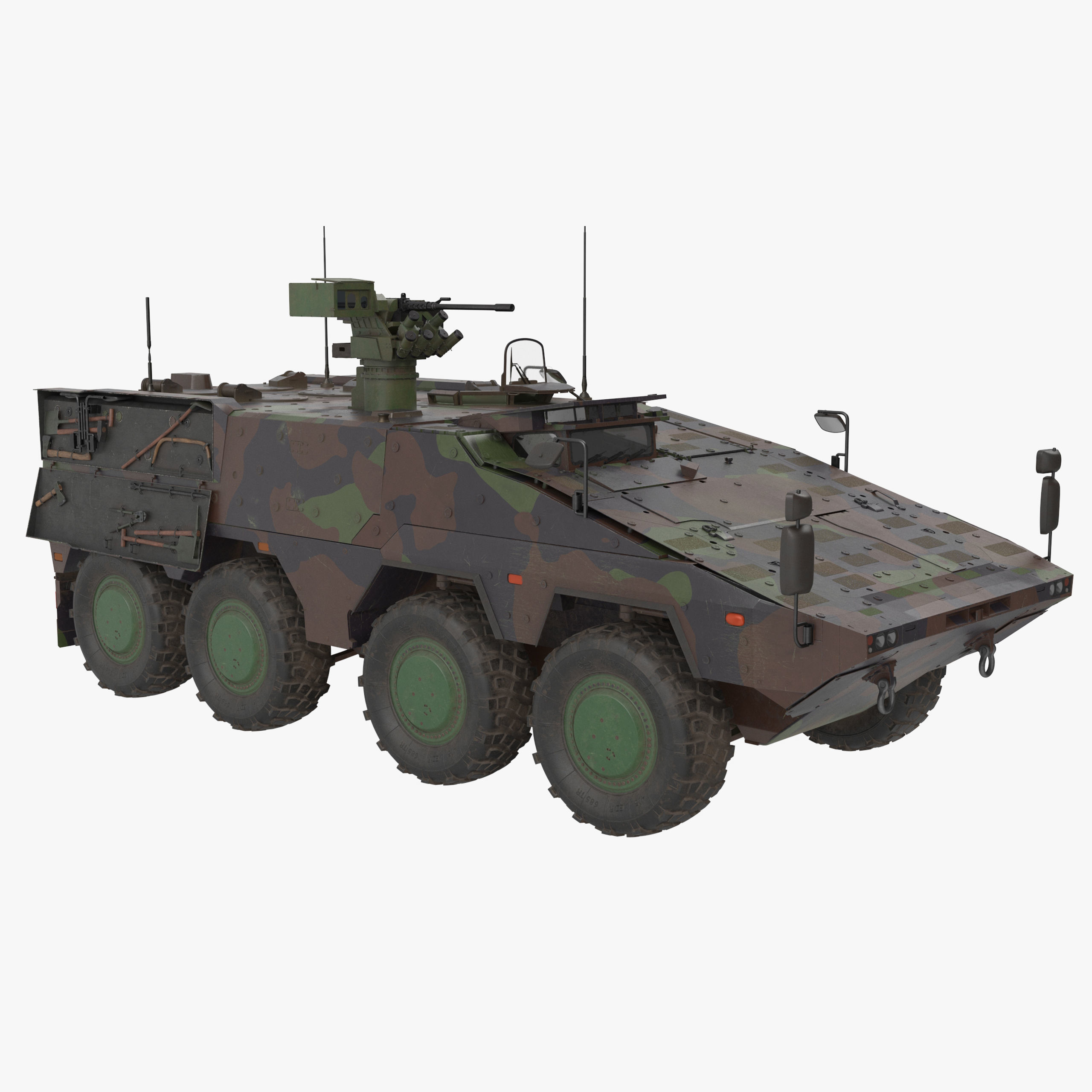APC Boxer Brown Desert Green 3D model | CGTrader