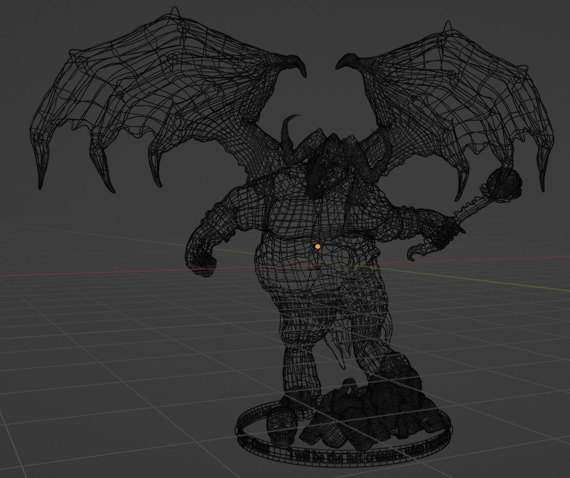 Orcus Miniature 3D model 3D printable | CGTrader