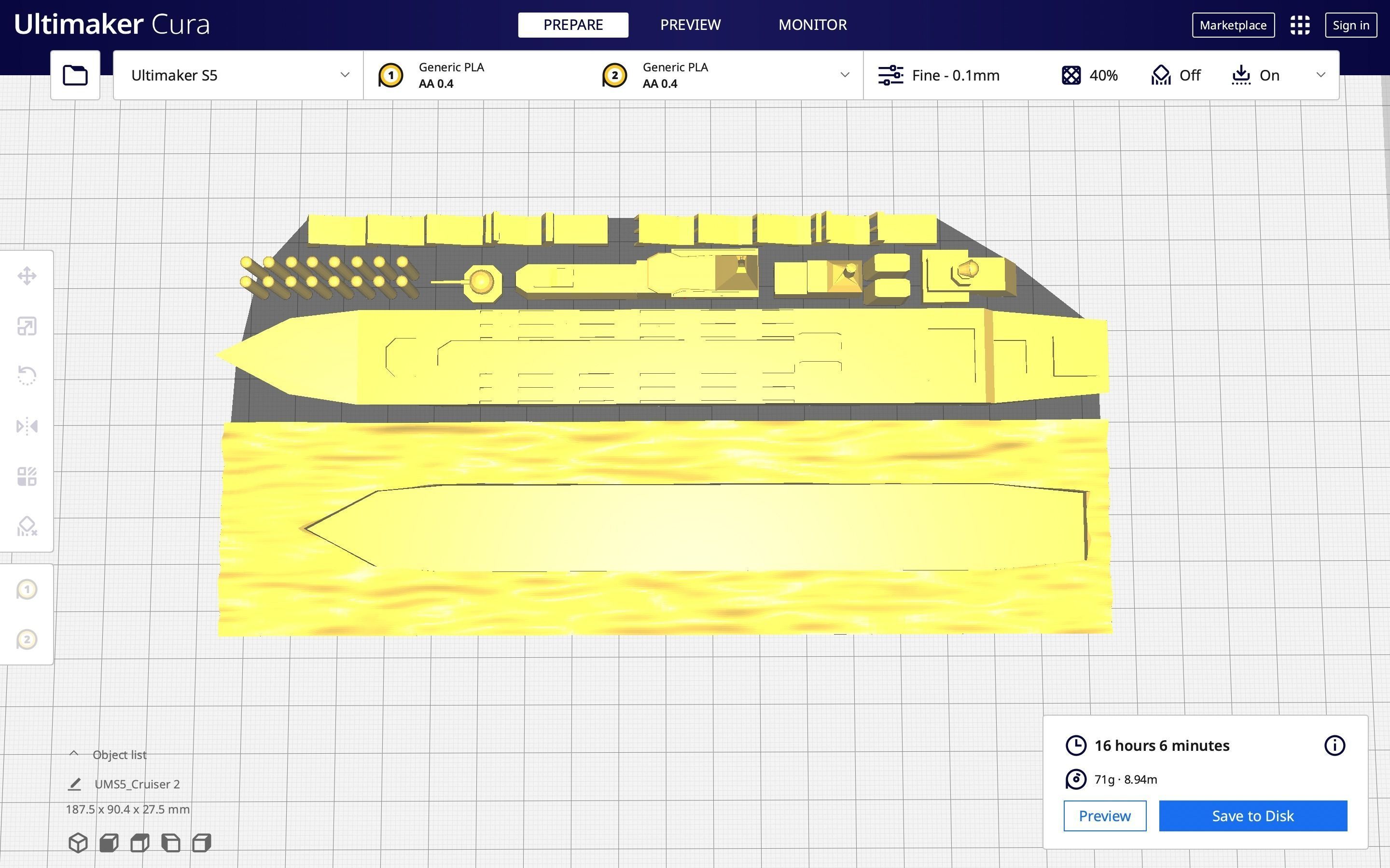 Navy Cruiser Moskva Slava 3D model 3D printable | CGTrader