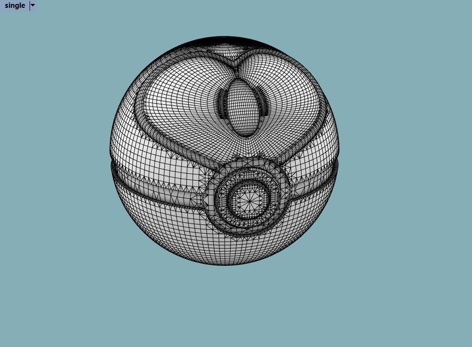 Loveball pokemon ball 3D model 3D printable | CGTrader