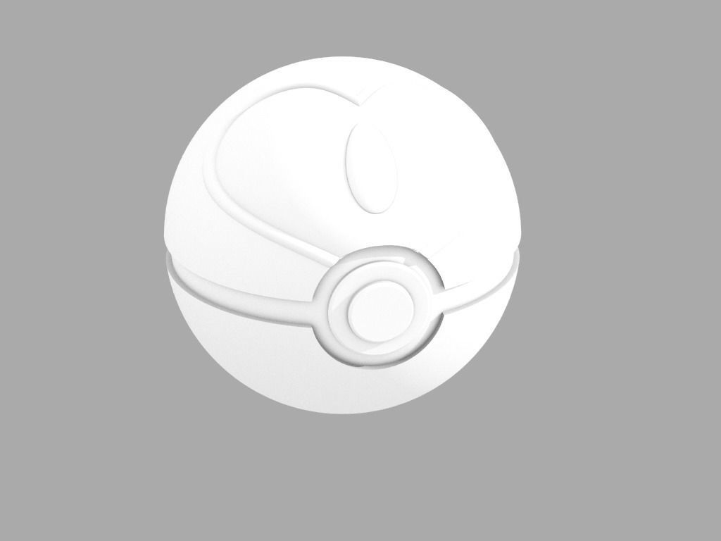 Loveball pokemon ball 3D model 3D printable | CGTrader